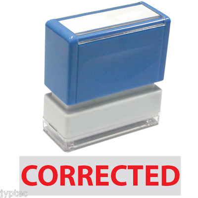 Corrected - JYP PA1040 Pre-Inked Rubber Stamp (Red Ink) | eBay