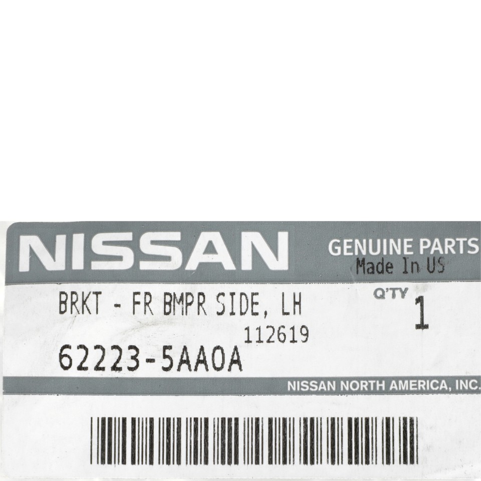 2015-2021 Nissan Murano Front Bumper Cover Support Rail NEW 62223-5AA0A ...