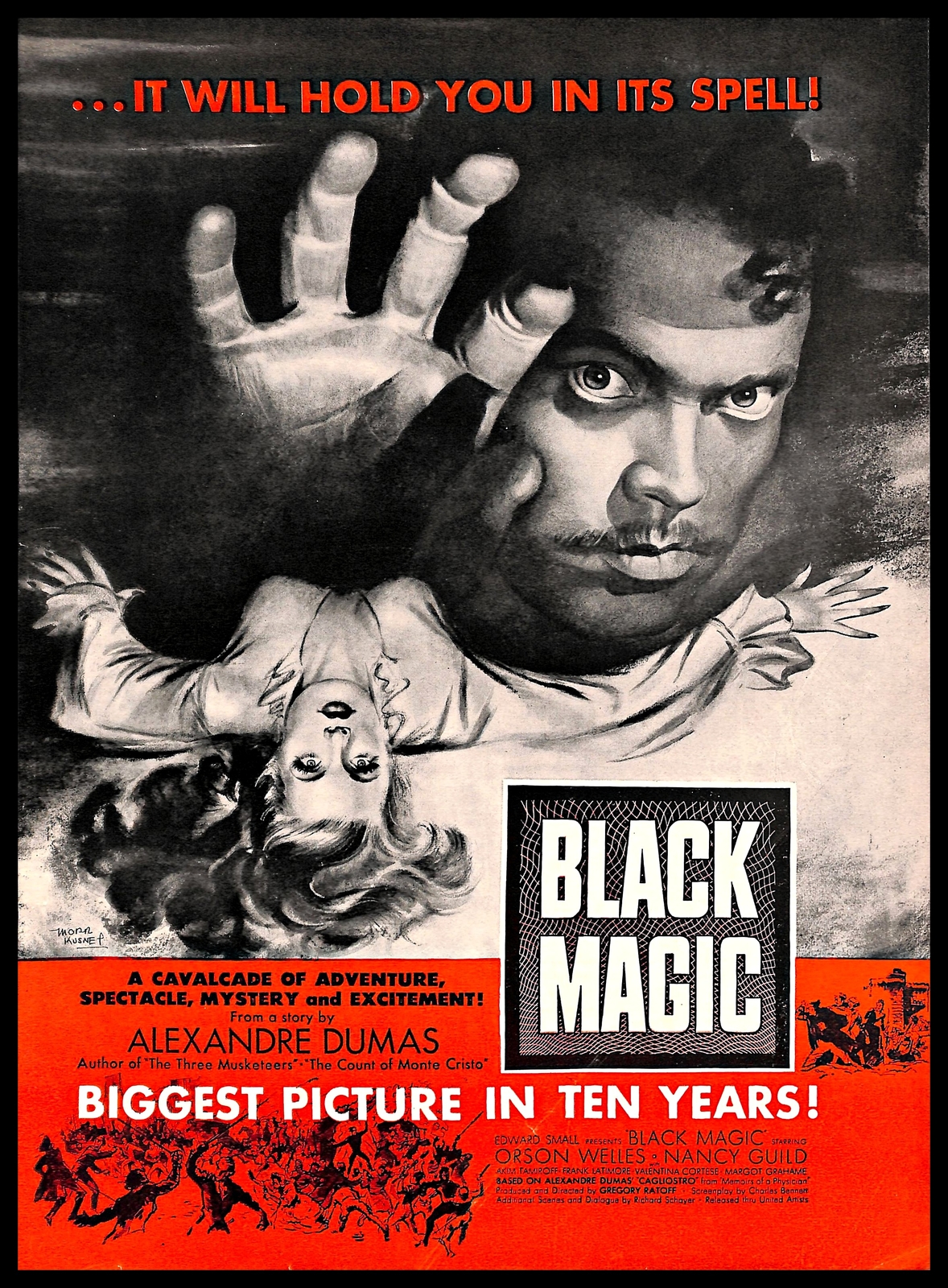 1949 Black Magic Movie Vintage PRINT AD Cinema Art Illustration ...