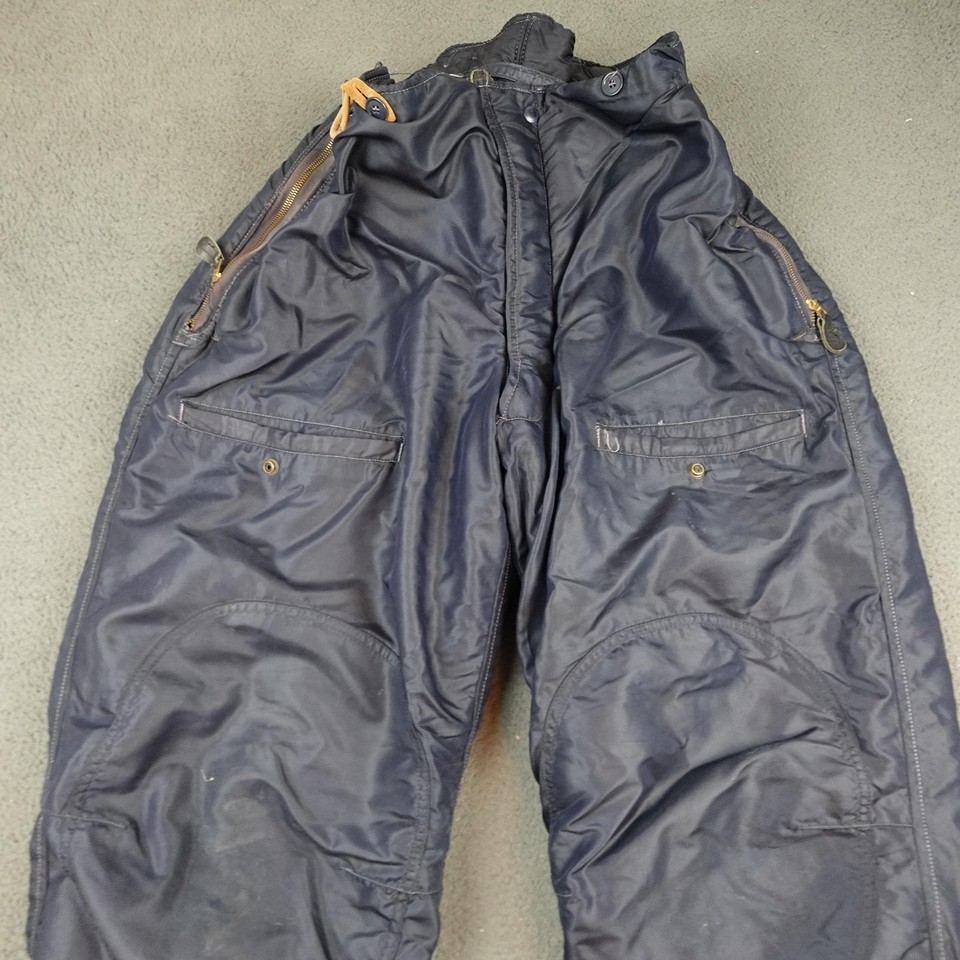 Vintage USAF F-1A Air Crew Heavy Flight Pants Mens 38 Navy Blue ...