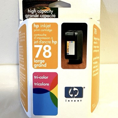 New Genuine HP 78 LARGE Tri-Color Ink Cartridge HP c6578a Sealed - Exp ...