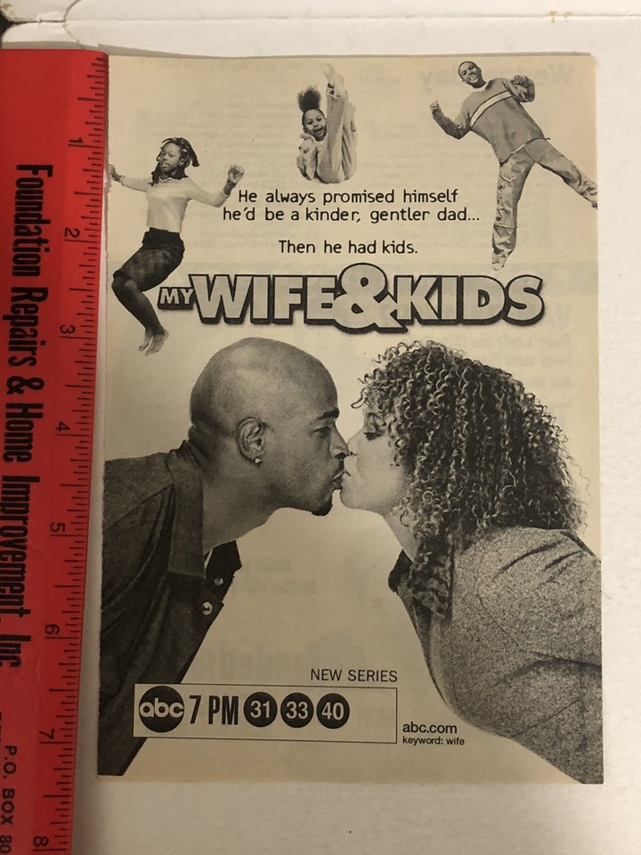 My Wife And Kids Tv Series Print Ad Advert Damon Wayans Tisha Campbell ...