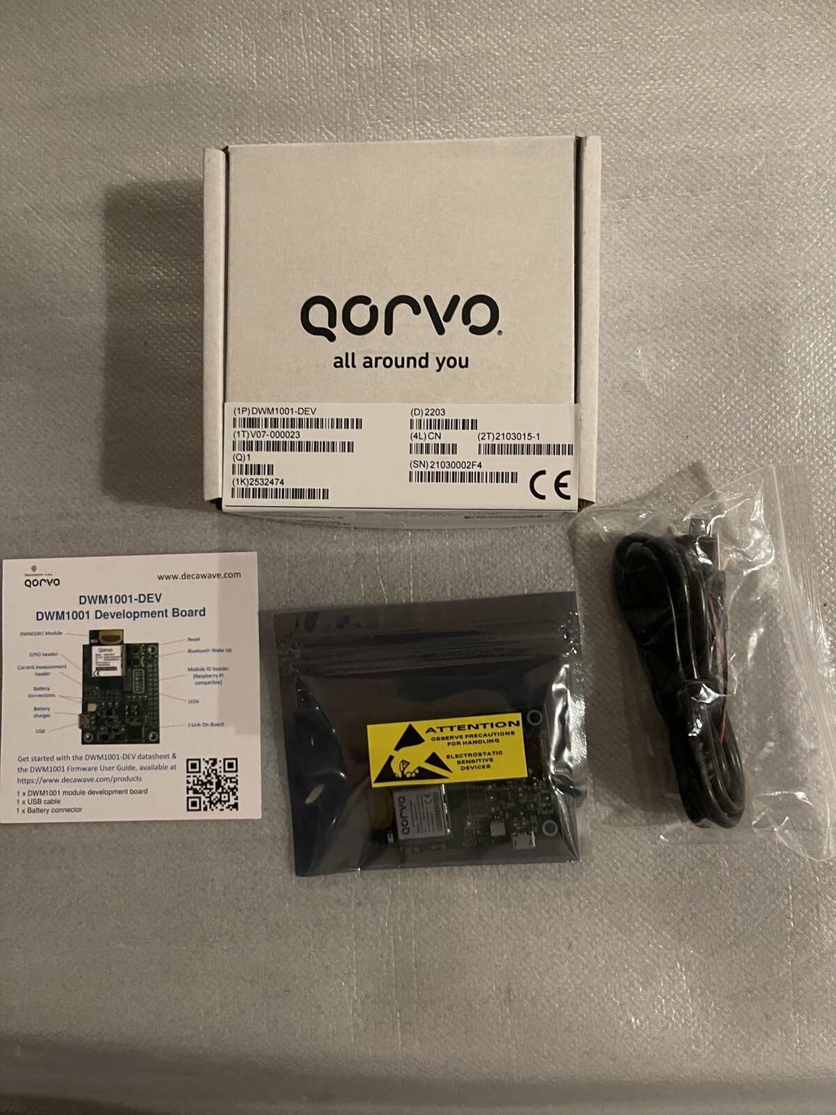 QORVO Decaware DWM1001-Dev DWM1001 Development Board | eBay