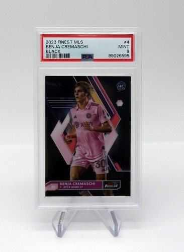 2023 Topps Finest MLS Black 10/10 Benja Cremaschi Inter Miami Rookie RC ...