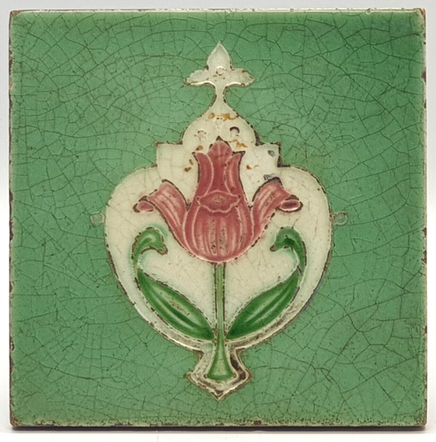 Antique Fireplace Tile Moulded Majolica Lea & Bolton C1905 | eBay