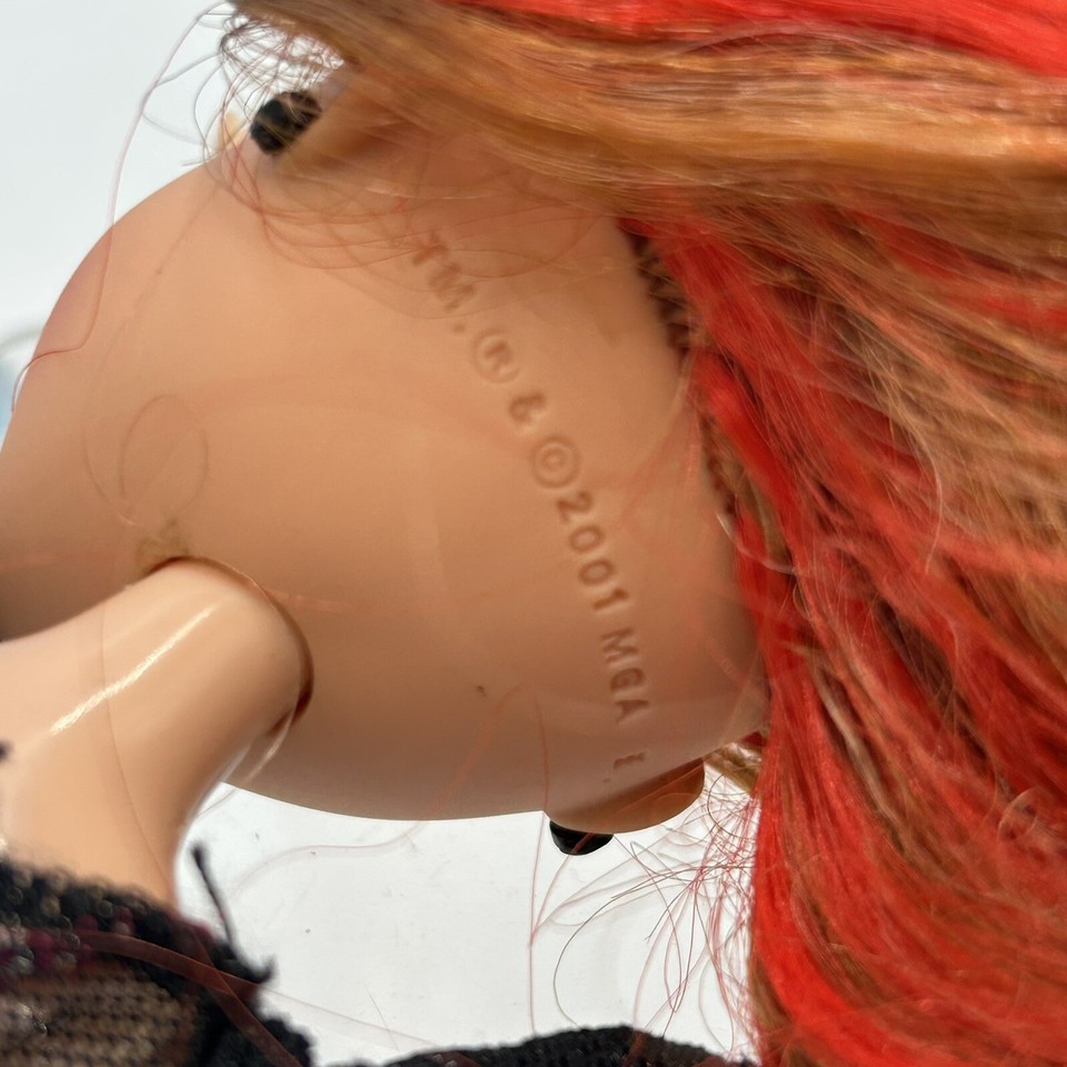 Bratz Meygan Meghan Doll Pretty N Punk Doll Goth. 2001 MGA red hair ...