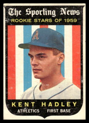 1959 Topps Kent Hadley #127 Kansas City Athletics Baseball Card | eBay