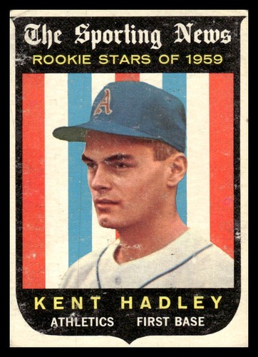 1959 Topps Kent Hadley #127 Kansas City Athletics Baseball Card | eBay