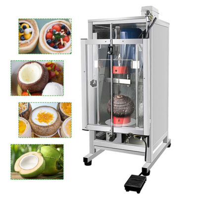 Electric Coconut Shell Opening Machine Adjustable Shell Mouth Cutting ...