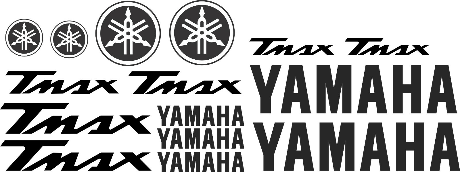 Yamaha Tmax Decal Sticker Kit 15 pieces Decals | eBay