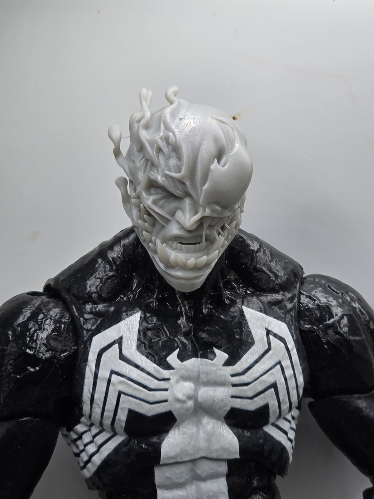 3d Printed VENOM CARNAGE EXTRA LARGE HEAD 6" 1:12 Joe Classified MARVEL ...