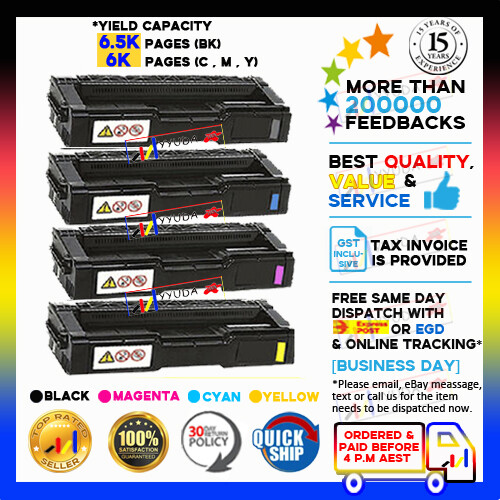 Any 1x Ricoh Toner Cartridge for Afcio SP C231 C231SF C232 C232SF ...