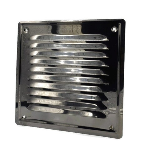 Metal Air Vent Grilles 165mm x 165mm with Fly Screen Louvre Ventilation ...