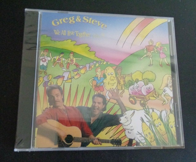 Greg & Steve We All Live Together Volume 5 Music CD 12 Tracks 1994 ...