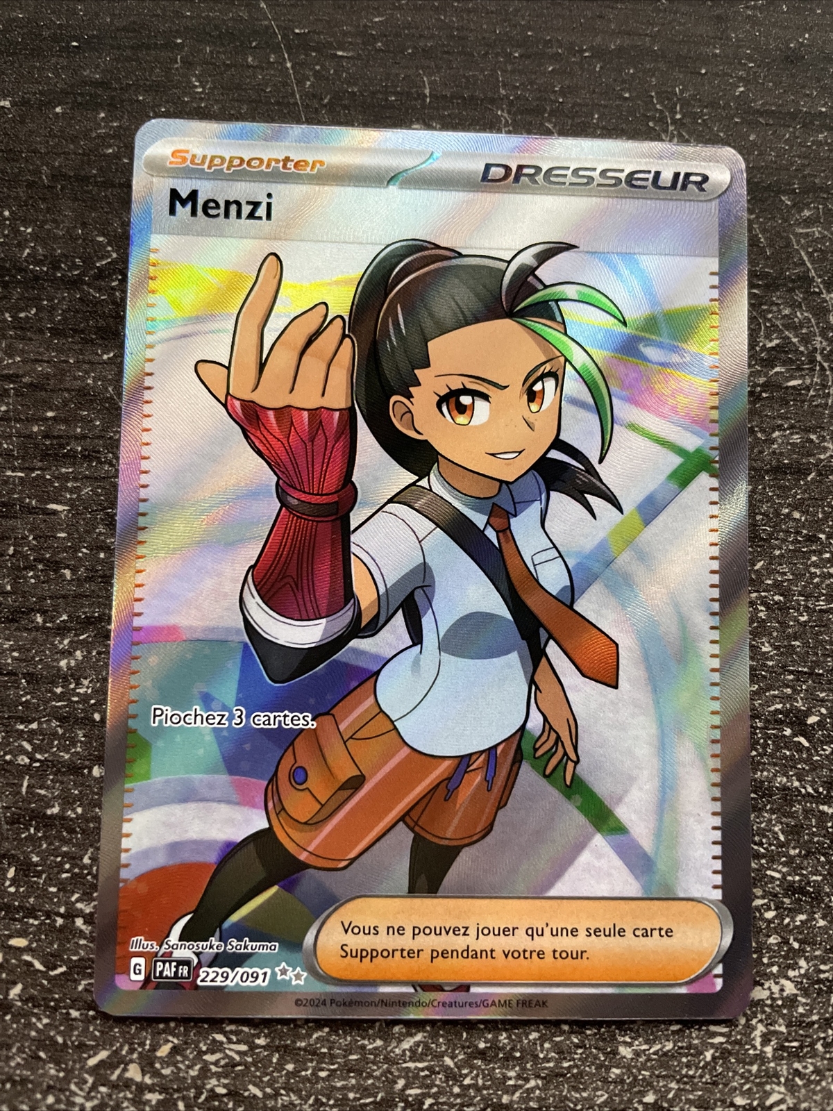 MENZI FULL ART - POKÉMON 229/091 EV4.5 DESTINÉES DE PALDEA NEUF FR | eBay