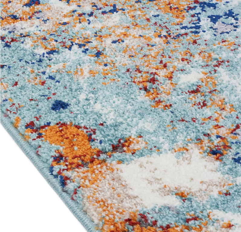 LUXE WEAVERS BEVERLY PAINT SPLATTER MULTICOLOR BOHO MODERN ABSTRACT ...