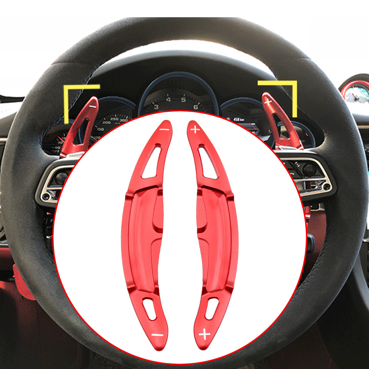 Gear Shift Paddle Steering Wheel Extend For Porsche 911 Panamera Macan ...