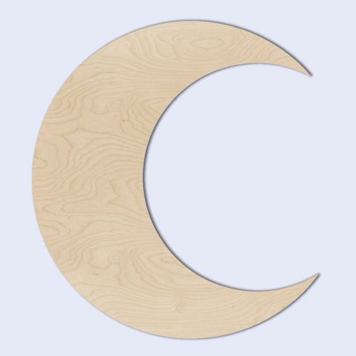 Crescent Moon Wood Shape Craft Supply Crafting Supplies | eBay