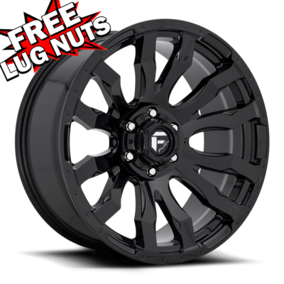 22 inch 22x12 FUEL D675 BLITZ BLACK wheel rim 6x5.5 6x139.7 -44 | eBay