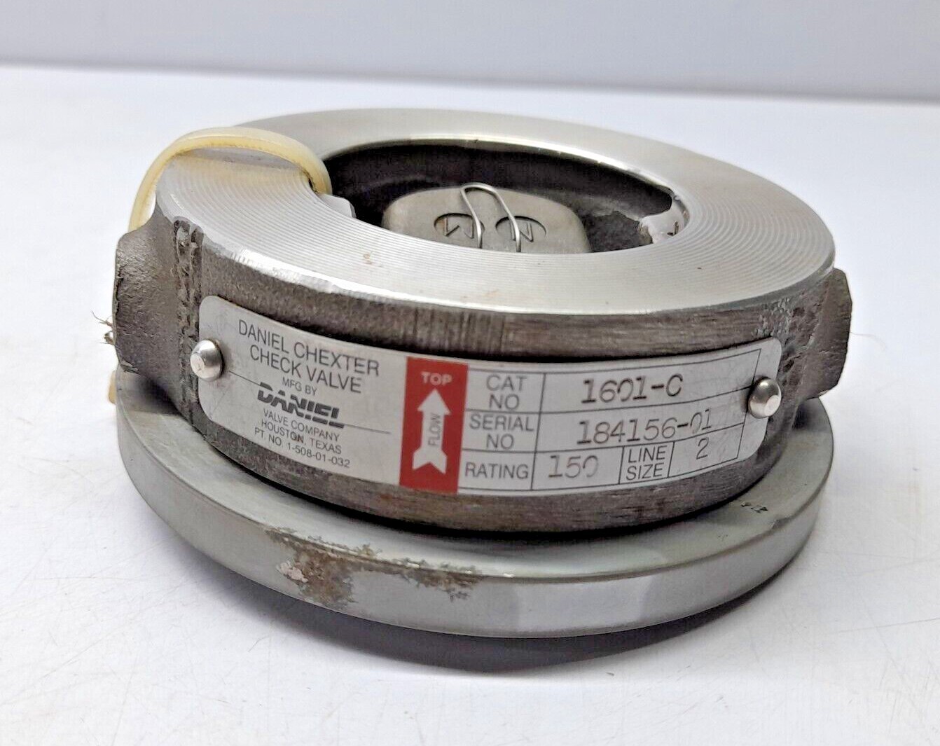 Daniel Chexter 1601-C Check Valve Rating 150 Line Size 2 6HT00291 ...