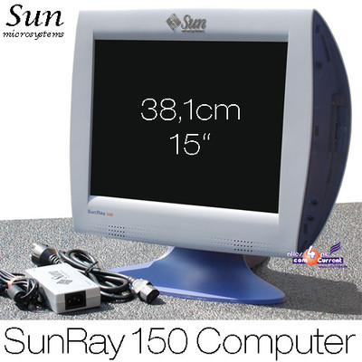 38,1cm 15" THINCLIENT ALL-IN-ONE COMPUTER SUN MICROSYSTEMS SUNRAY 150 ...