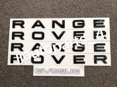 Gloss Black White Badge Sticker Decal For Range Rover Evoque | eBay ...