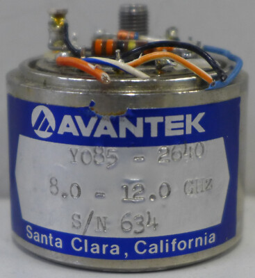 Avantek Y085-2640 Yig Tuned Oscillator 8.0 to 12.0 GHz | eBay UK