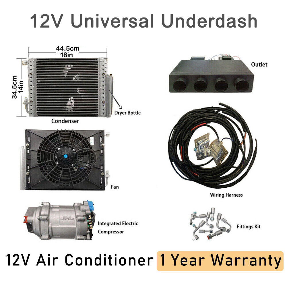 12V Underdash Universal Air Conditioner KITS Cooling evaporator ...