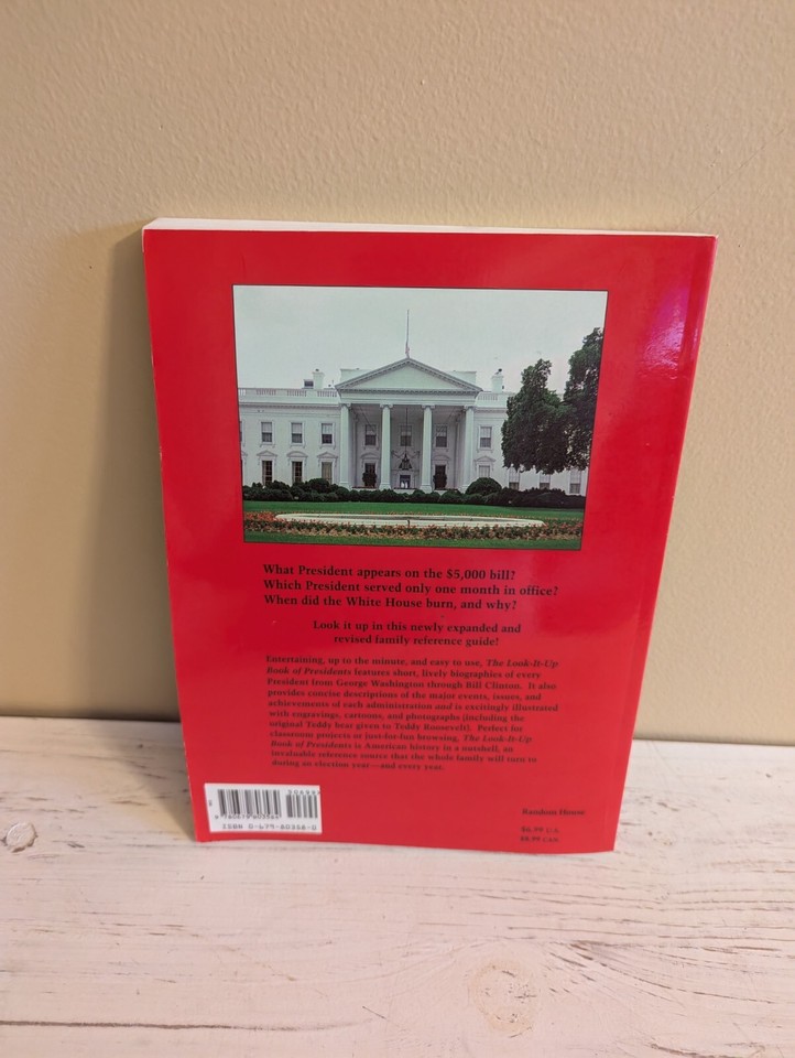 The Look It Up Book Of Presidents By Wyatt Blassingame | eBay