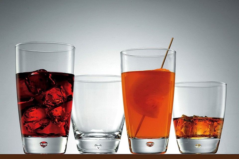 Bormioli Rocco Luna 11.5 Ounces Double Old Fashioned Glass, Set of 4 | eBay