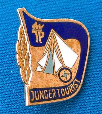 DDR TP Junger Tourist Pin, East German DDR, Vintage pin, badge, very ...