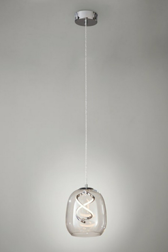 Origin 21 REMI Chrome/Contemporary Clear Glass Globe Mini Pendant Light ...