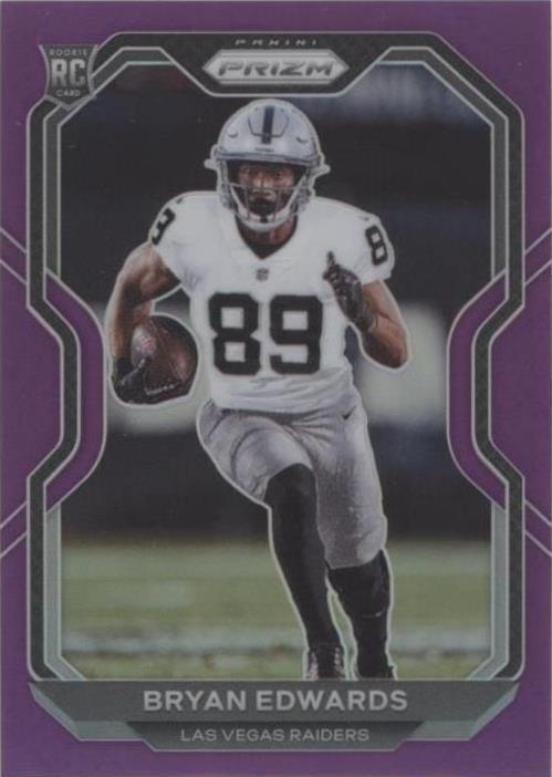 2020 Panini Prizm - Rookie Bryan Edwards #373 Purple Prizm /125 (RC ...
