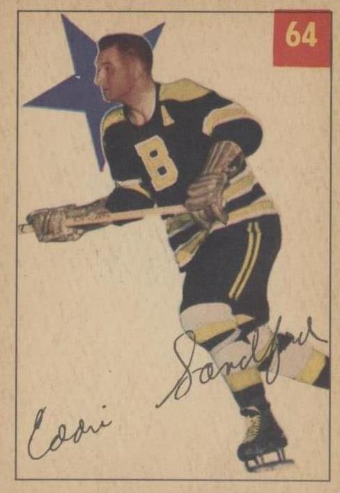 1954-55 Parkhurst - Ed Sandford #64 for sale online | eBay