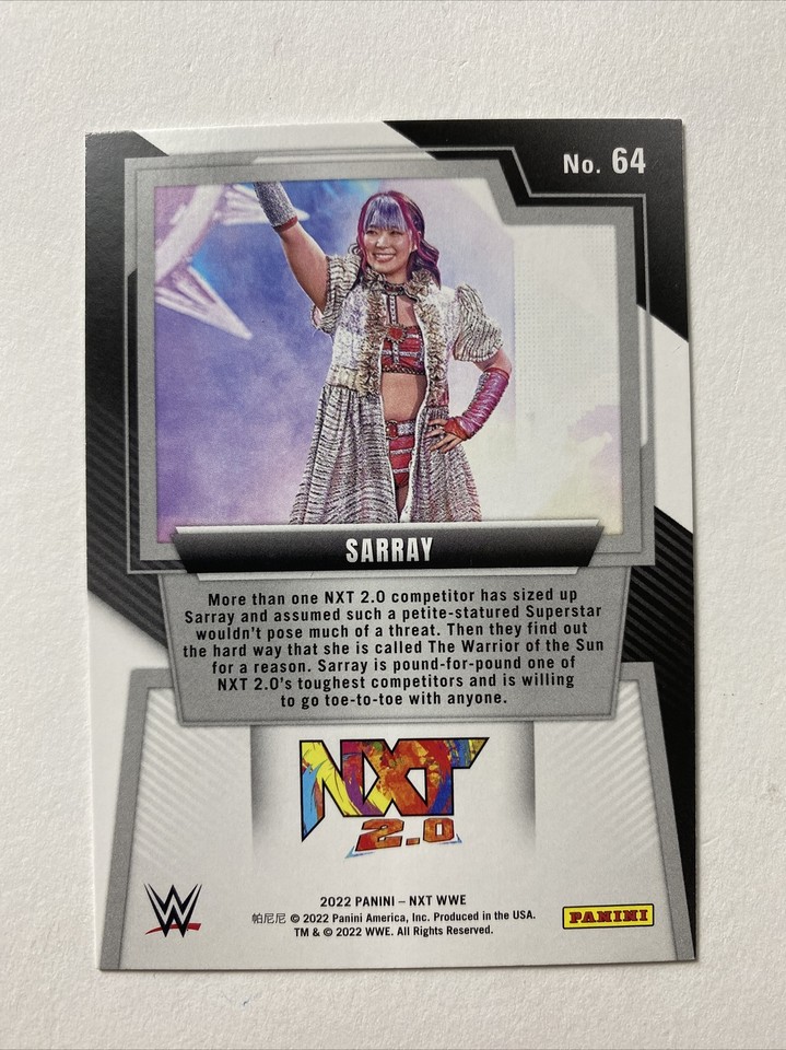 2022 Panini WWE NXT Base Card #64 Sarray - NXT 2.0 | eBay