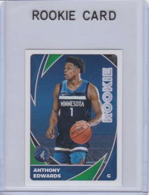 ANTHONY EDWARDS ROOKIE CARD 2021 Panini Stickers Basketball MINNESOTA T ...