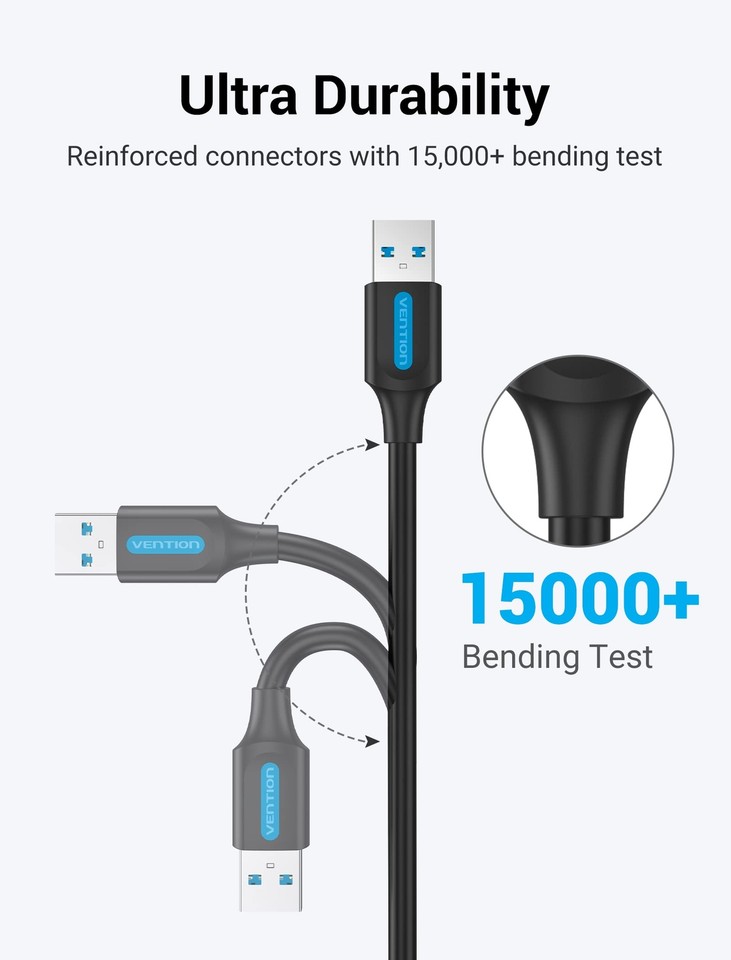 USB 3.0 Extension Cable 10FT, USB Extender Male to Female Cable USB ...
