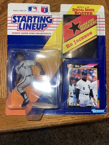 Baseball 1992 starting lineup sports superstar collectibles Bo Jackson ...