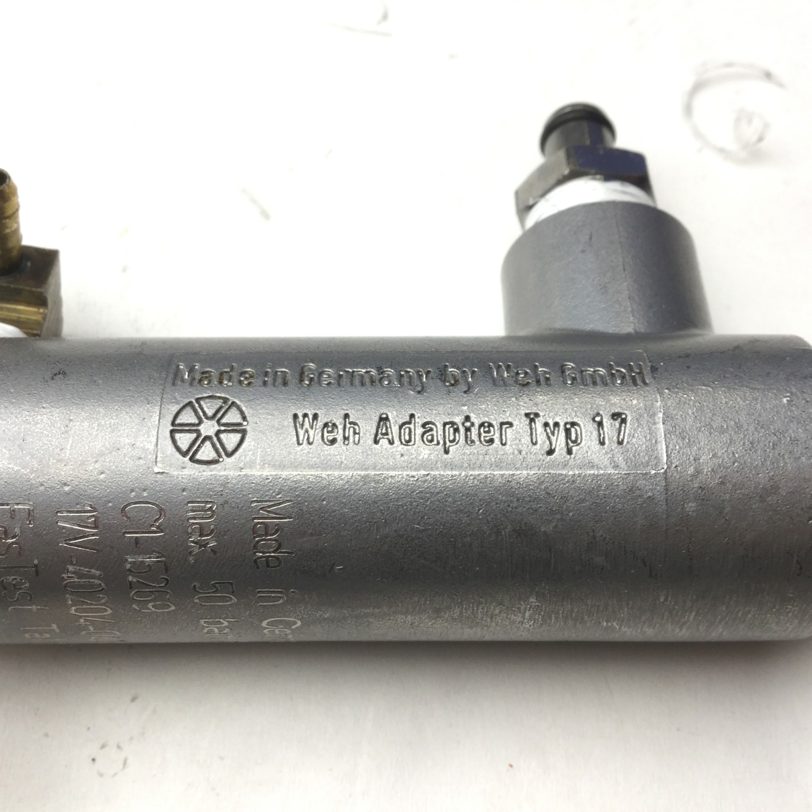 Weh Adapter Typ 17, Max Pressure: 50 Bar/750 PSI Max, Connection: 1/4 ...
