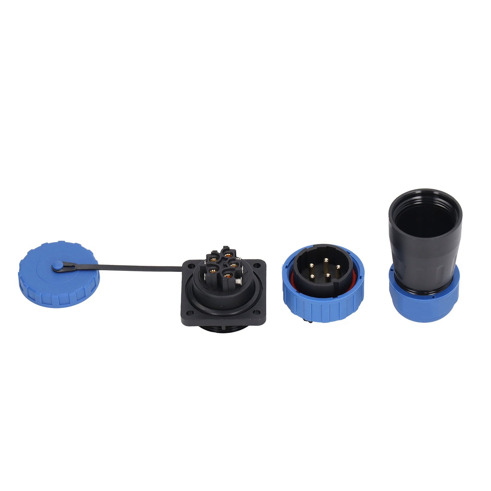 Waterproof Plug Socket Connector 380V 45A IP68 Waterproof Weld Free ...