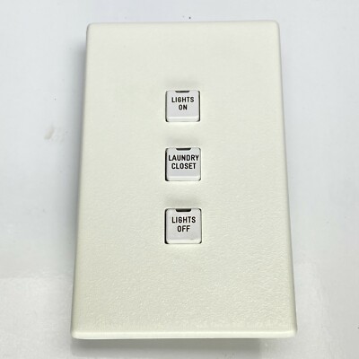 Litetouch Savant Low Voltage Control Station Keypad - 3 Button - White ...