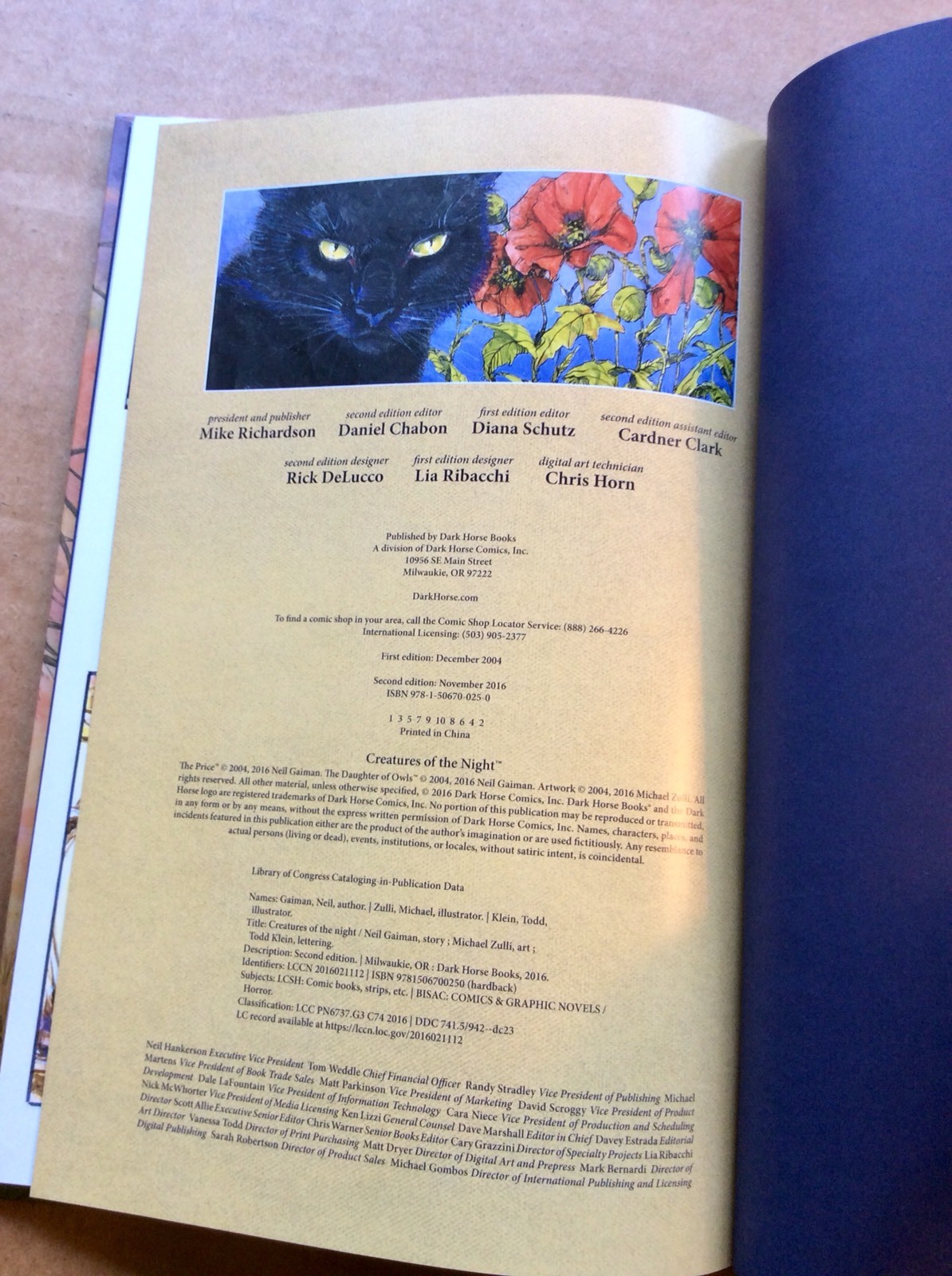 CREATURES OF THE NIGHT HARDCOVER (2016) Neil Gaiman, Michael Zulli; 2nd ...