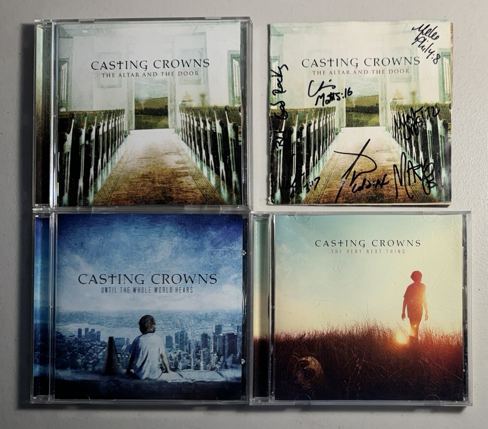 CASTING CROWNS - 3 CD Lot + AUTOGRAPH Altar And Door~Whole World~Very ...
