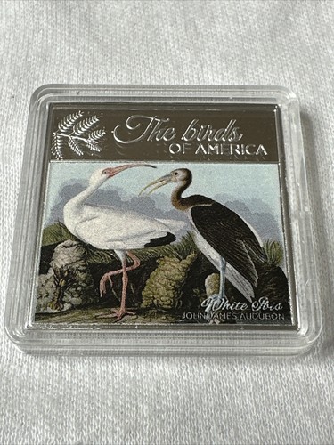 2017 The Birds Of America-White Ibis .999 Silver 17.5g Colorized Coin ...