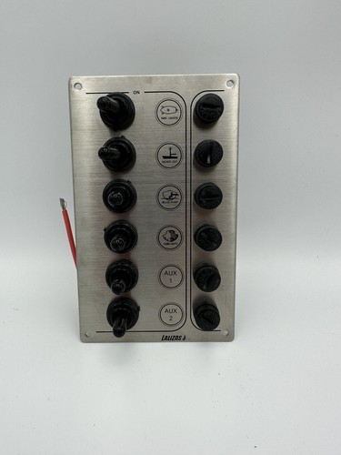 Boat Yacht Rib 6 Switch, Switch Panel Stainless Steel 12/24V 100x165mm ...