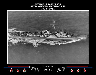 Navy Emporium USS Foss DE-59 Canvas Photo Print 10DE59 | eBay