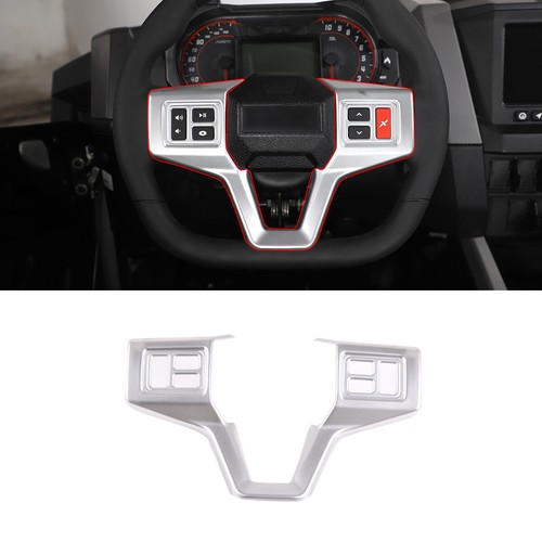 Silver Interior Steering Wheel Cover Trim For Polaris RZR PRO XP ...