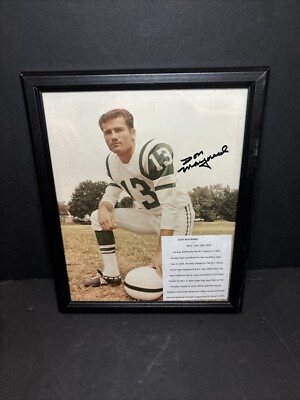 Don Maynard Autographed Picture New York Jets Titans | eBay