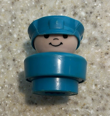 Vintage Fisher-Price Little People Chunky Bus Driver with Hat 1990 | eBay