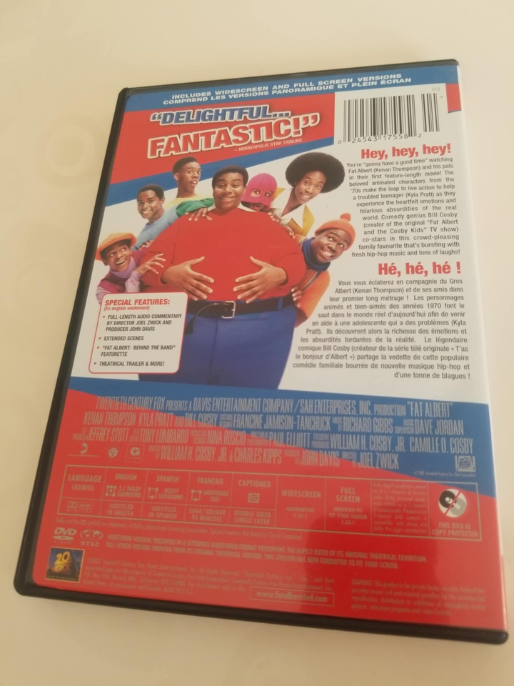 Fat Albert (DVD, 2005, Canadian bilingual, widescreen, full screen ...